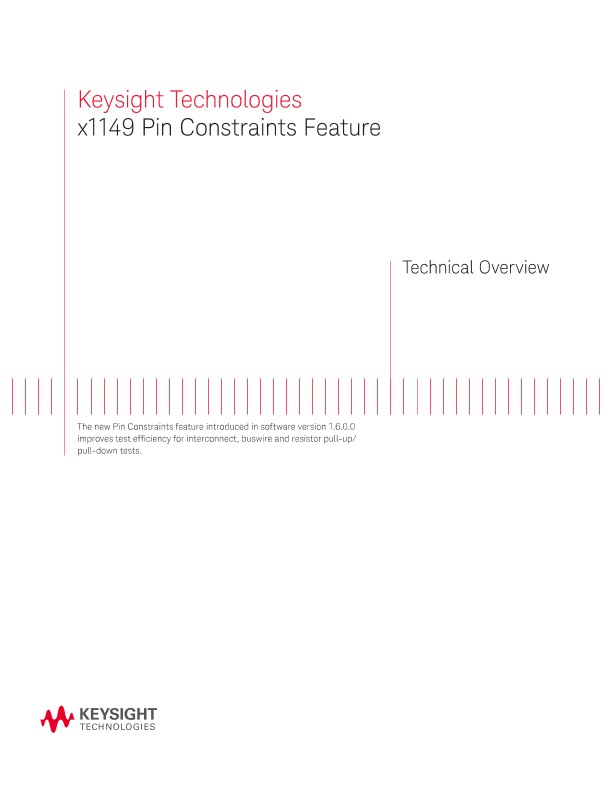 x1149 Pin Constraints Feature PDF Asset Page | Keysight